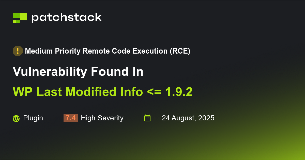 WordPress WP Last Modified Info plugin